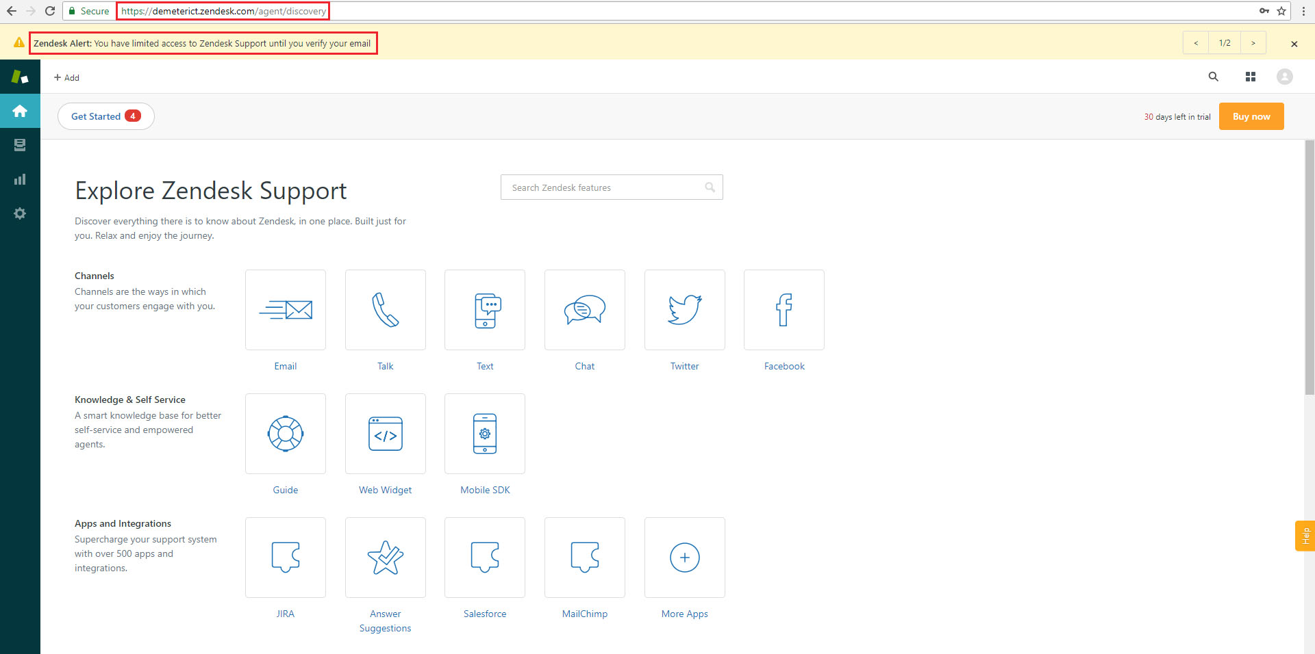 วิธีการลงทะเบียนทดลองใช้ Zendesk Demo - DEMETER ICT