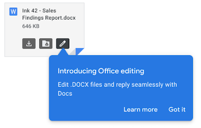 แก้ไขไฟล์งาน Offices ที่แนบจาก Gmail ใน Docs, Sheets, Slides ง่าย ๆ เพียงคลิกเดียว - DEMETER ICT
