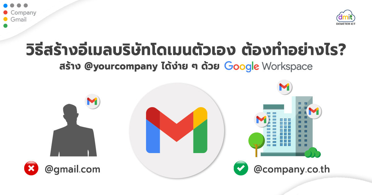 วิธีสร้างอีเมลบริษัทโดเมนตัวเอง ต้องทำอย่างไร? สร้าง @yourcompany ได้ง่าย ๆ ด้วย Google ...