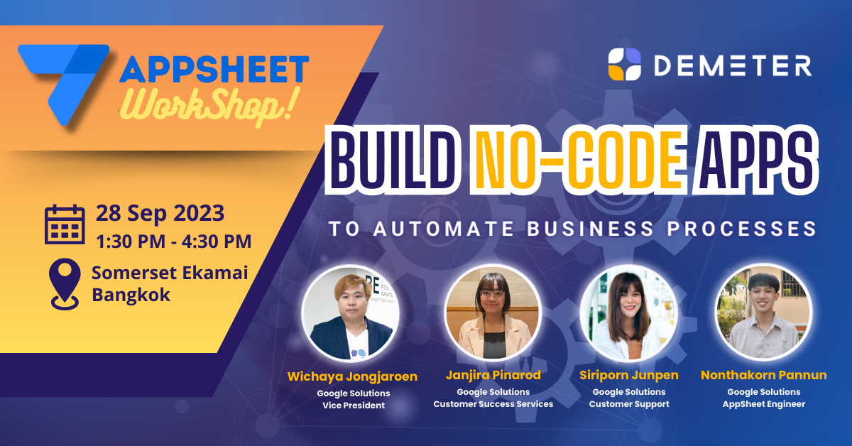 Appsheet Workshop Build No Code Apps To Automate Business Processes
