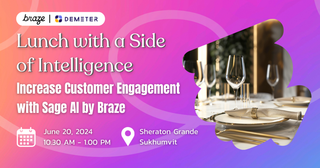 Lunch with a Side of Intelligence: Increase Customer Engagement with Sage AI by Braze - DEMETER ICT
