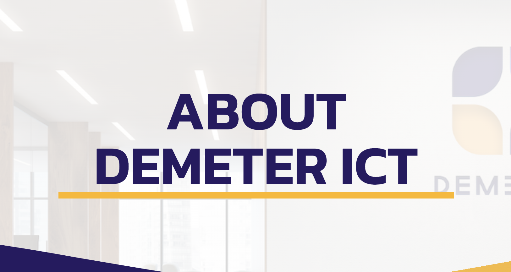 About Dmit - DEMETER ICT